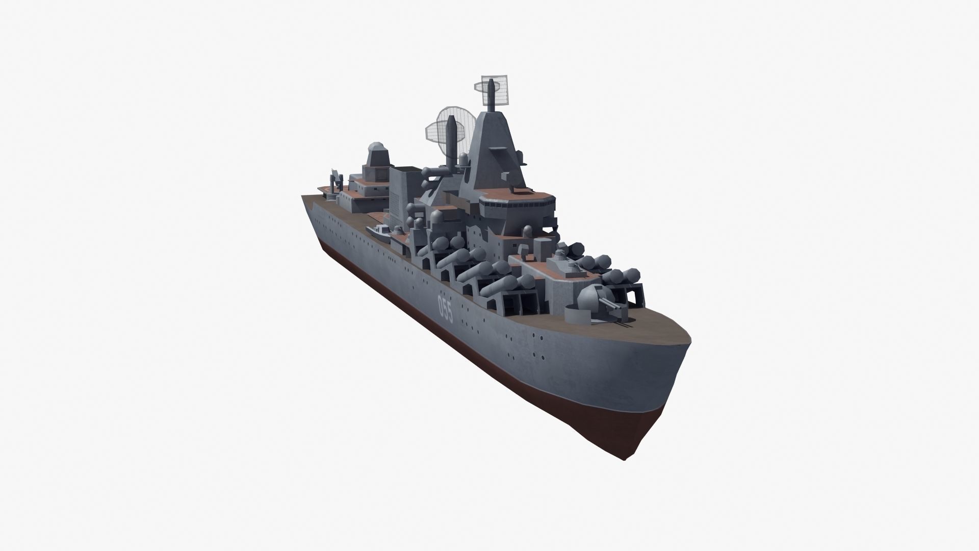 3D model Slava Class Cruiser VR / AR / low-poly | CGTrader