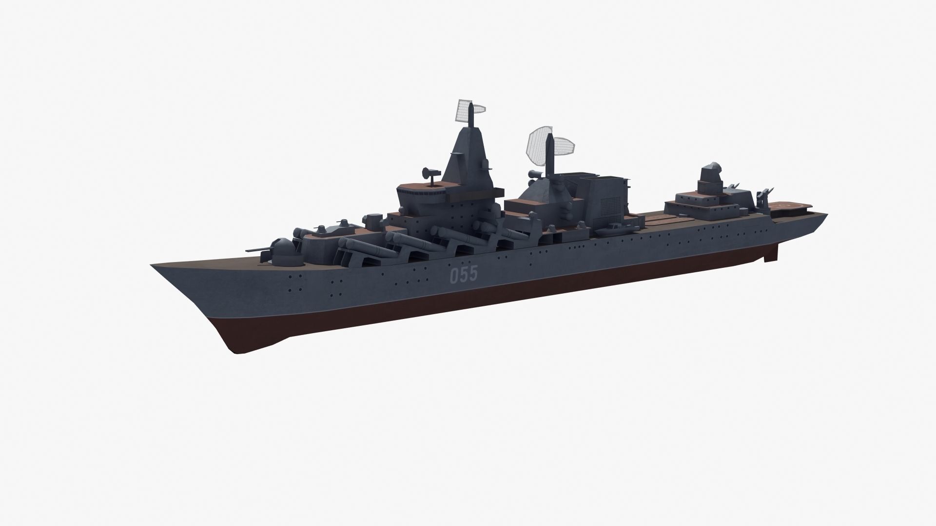 3D model Slava Class Cruiser VR / AR / low-poly | CGTrader