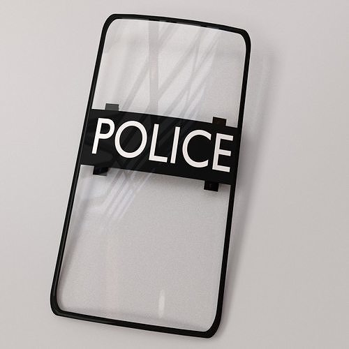 Riot Shield 3D model | CGTrader