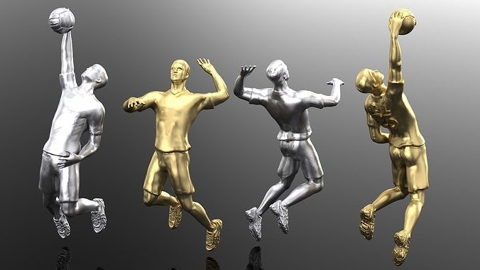 Volleyball player 3D model 3D printable | CGTrader