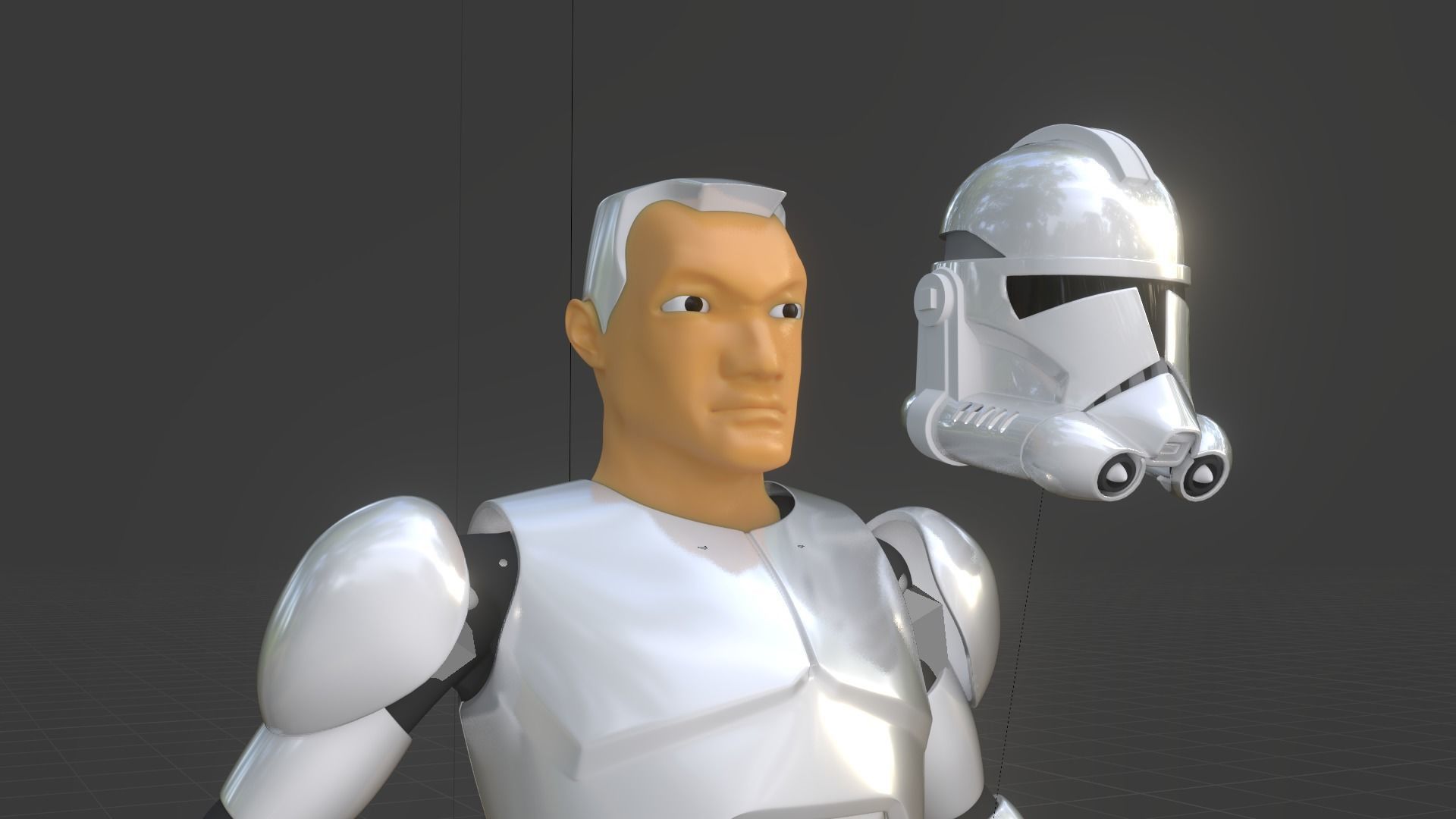 Clone Star Wars 3D model rigged | CGTrader