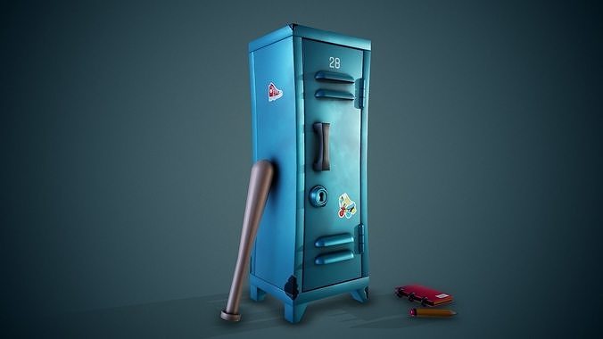 3D model Stylized Locker - Tutorial Included VR / AR / low-poly | CGTrader