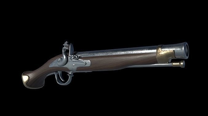 Old gun 3D model | CGTrader