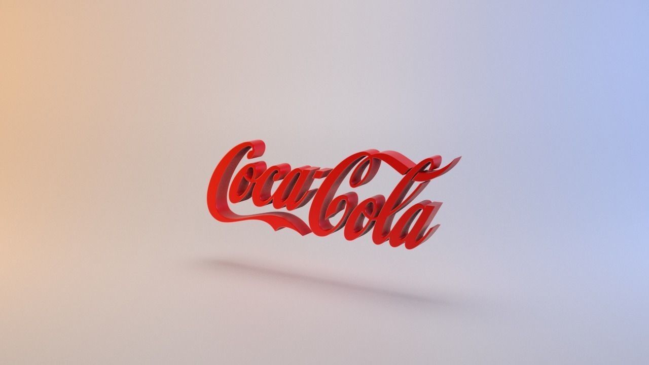3D model Coca Cola Logo VR / AR / low-poly | CGTrader