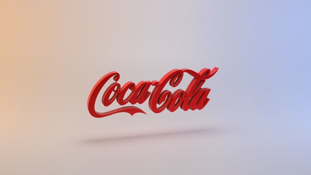 3D model Coca Cola Logo VR / AR / low-poly | CGTrader