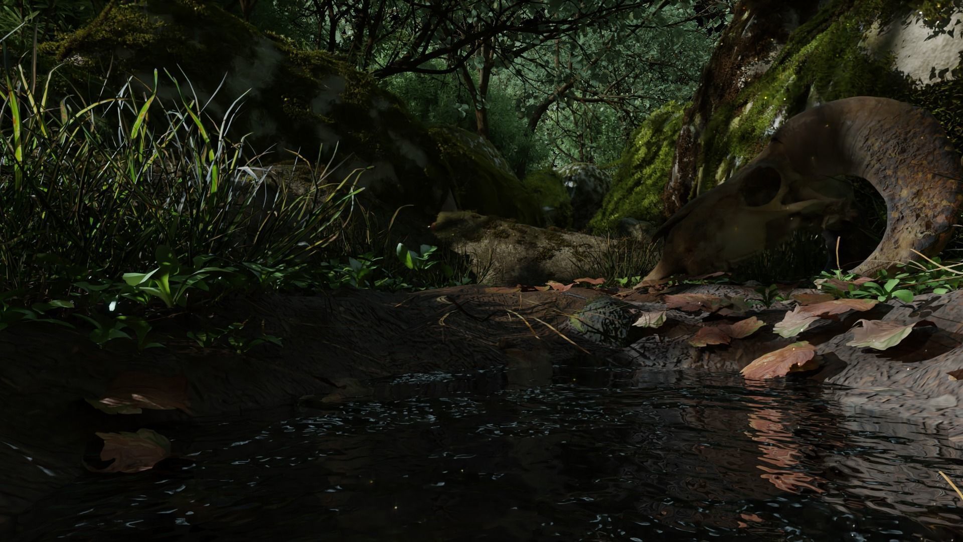 Realistic Forest scene Environment 3D model | CGTrader