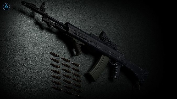 3D model AKL 97 Rifle VR / AR / low-poly | CGTrader