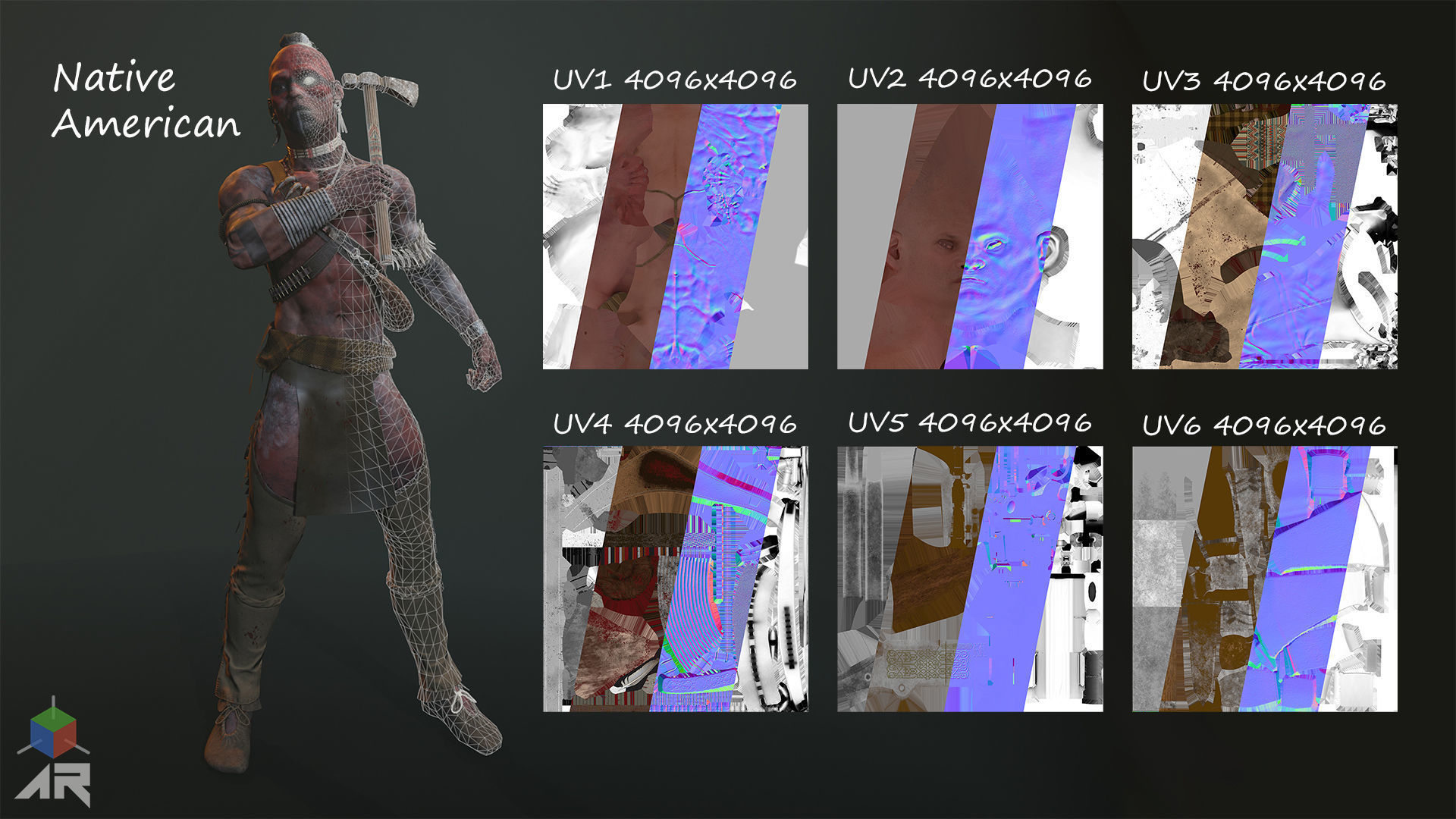 3D model Native American VR / AR / low-poly | CGTrader