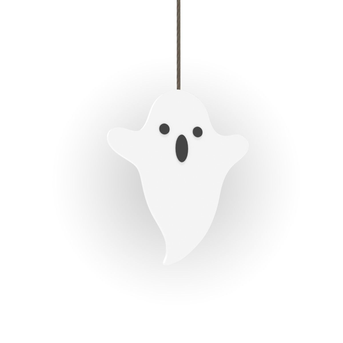 Cartoon Ghost on a String free 3D model | CGTrader