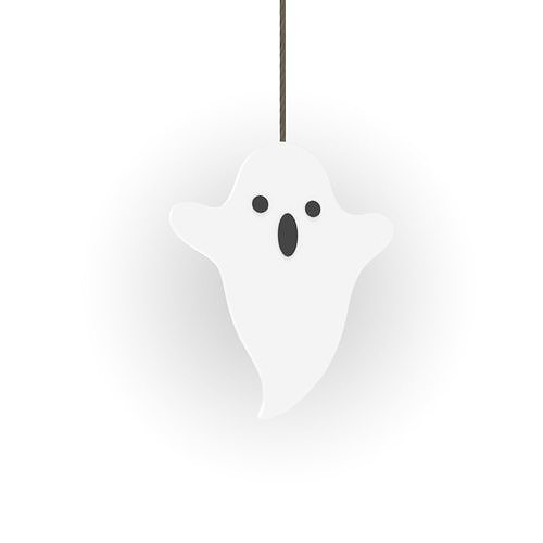 Cartoon Ghost on a String free 3D model | CGTrader