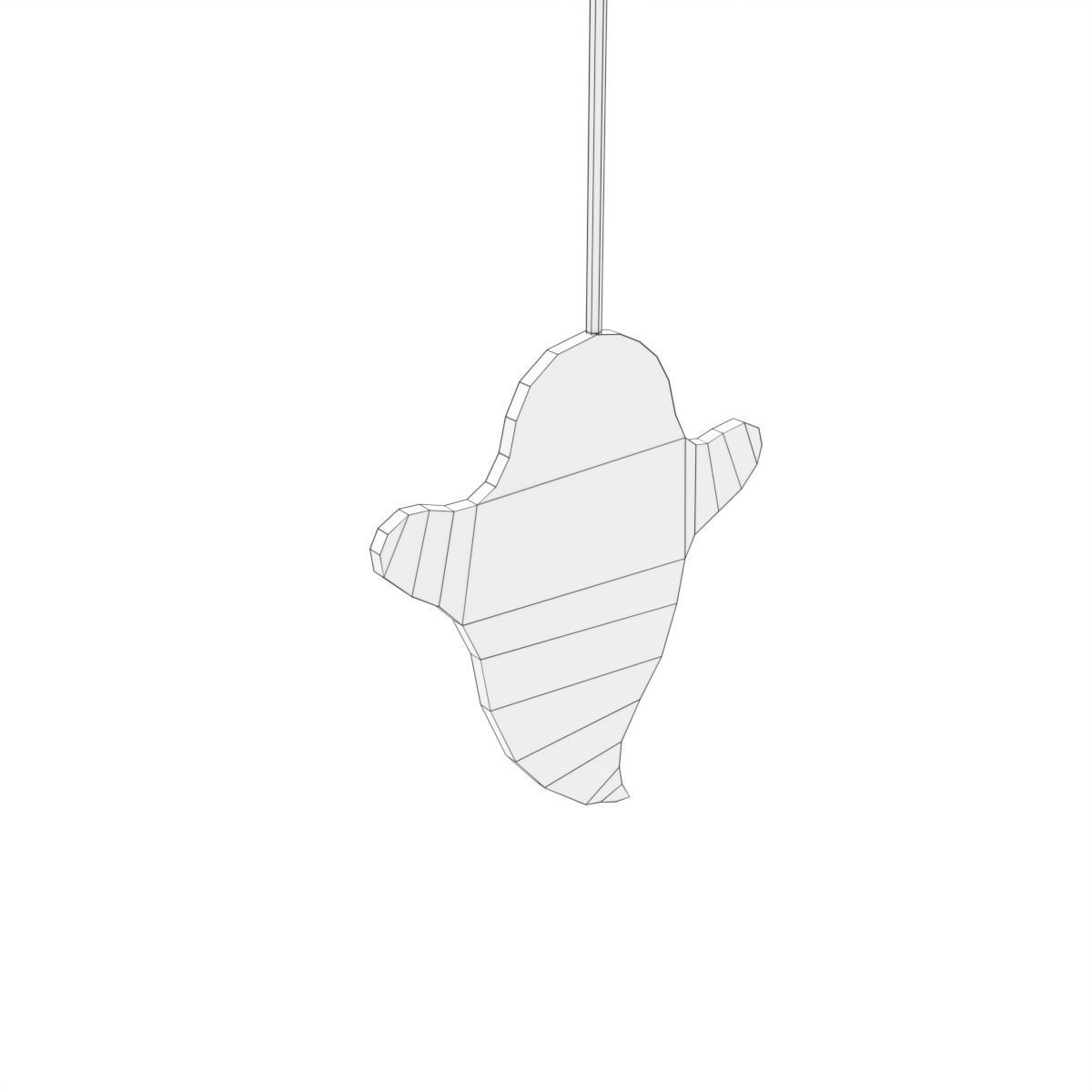 Cartoon Ghost on a String free 3D model | CGTrader