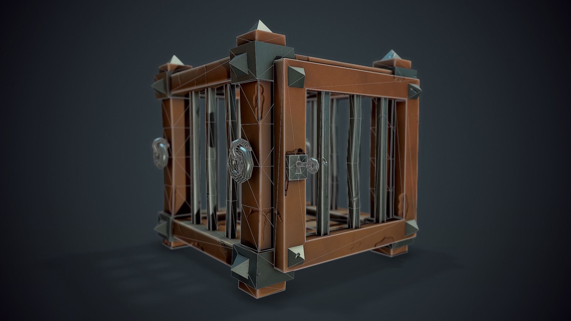 3D model Stylized Cage - Tutorial Included VR / AR / low-poly | CGTrader