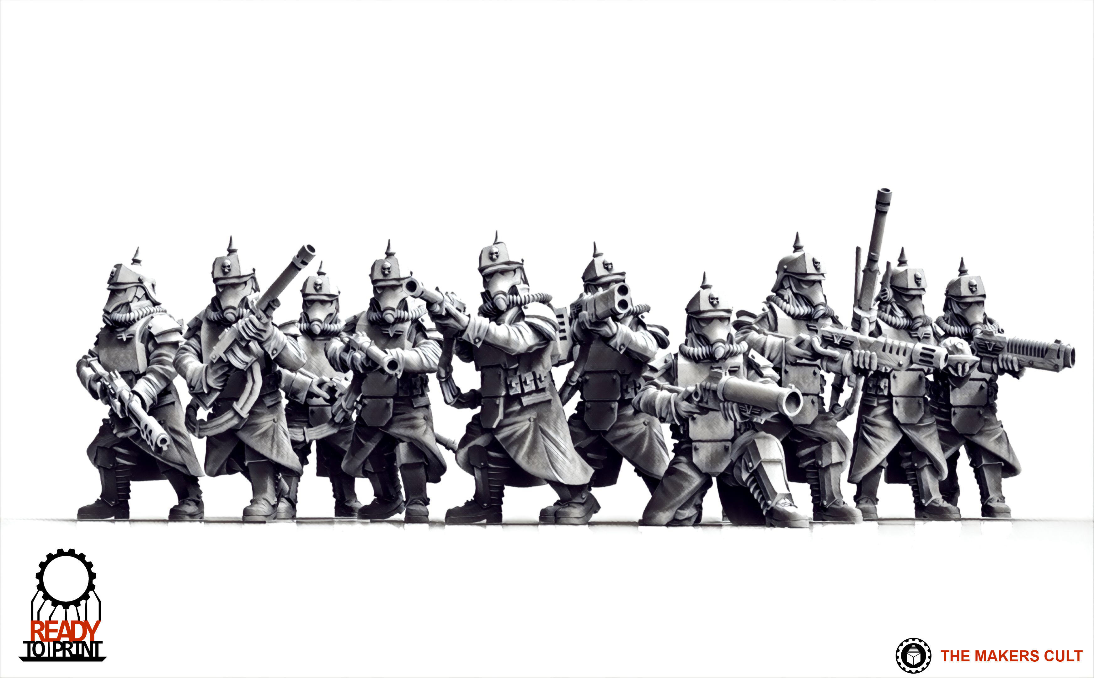 Valour Korps - Shock Infantry Builder 3D model 3D printable | CGTrader