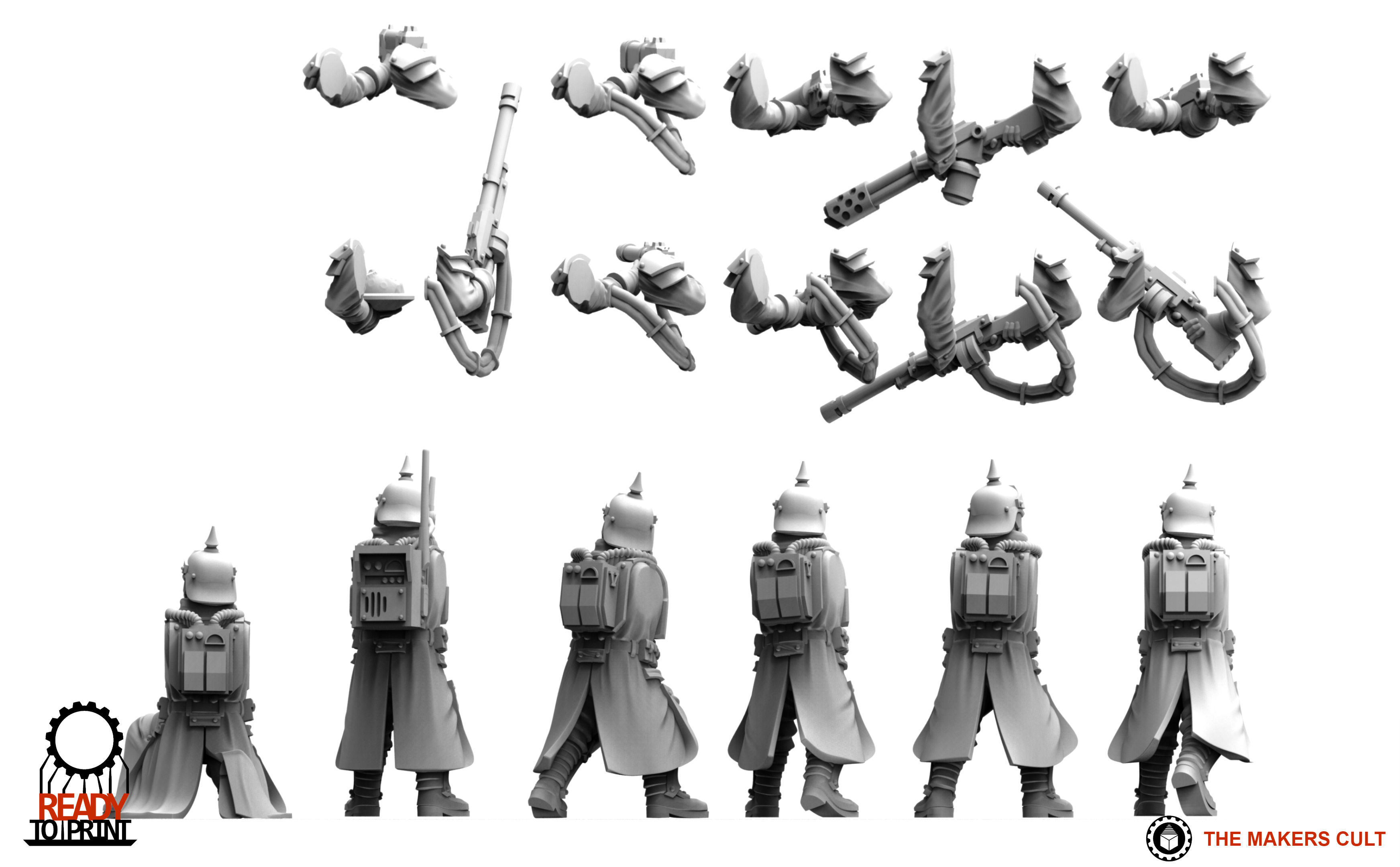 Valour Korps - Shock Infantry Builder 3D model 3D printable | CGTrader