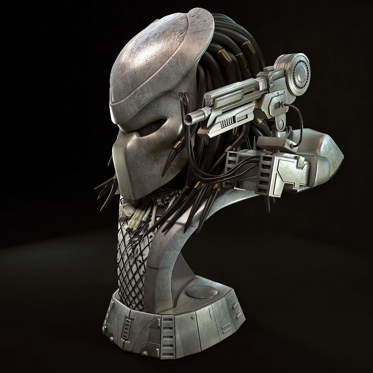 Predator Masked Hunter Legendary Scale Bust Collectible 3D model | CGTrader