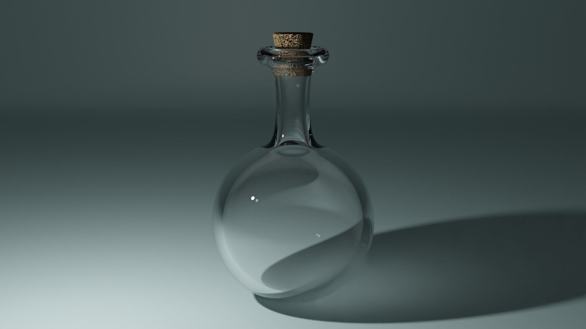 3D asset Low-Poly Glass Bottle | CGTrader