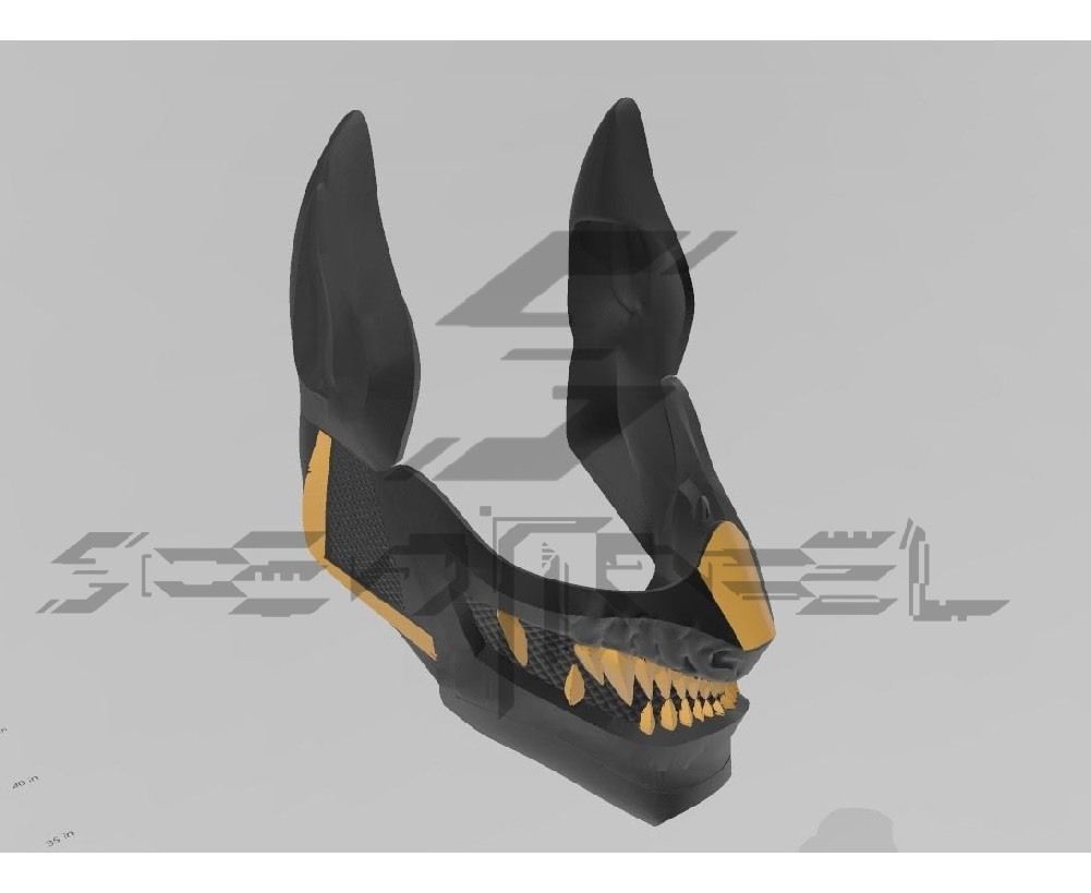 Oni Batman Mask 3D model 3D printable | CGTrader