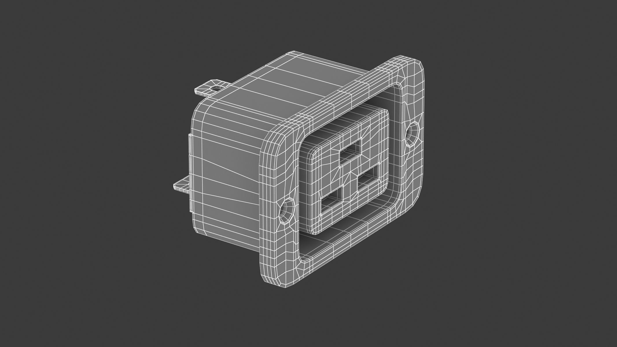 IEC 320 C19 Socket Module 3D model | CGTrader
