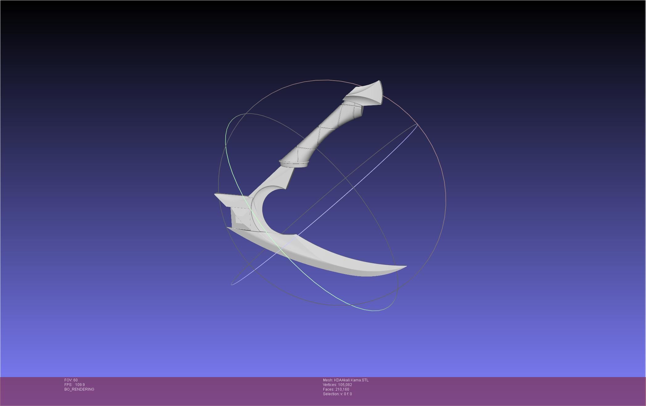 League Of Legends KDA Akali Kama Printable Model 3D model 3D printable ...