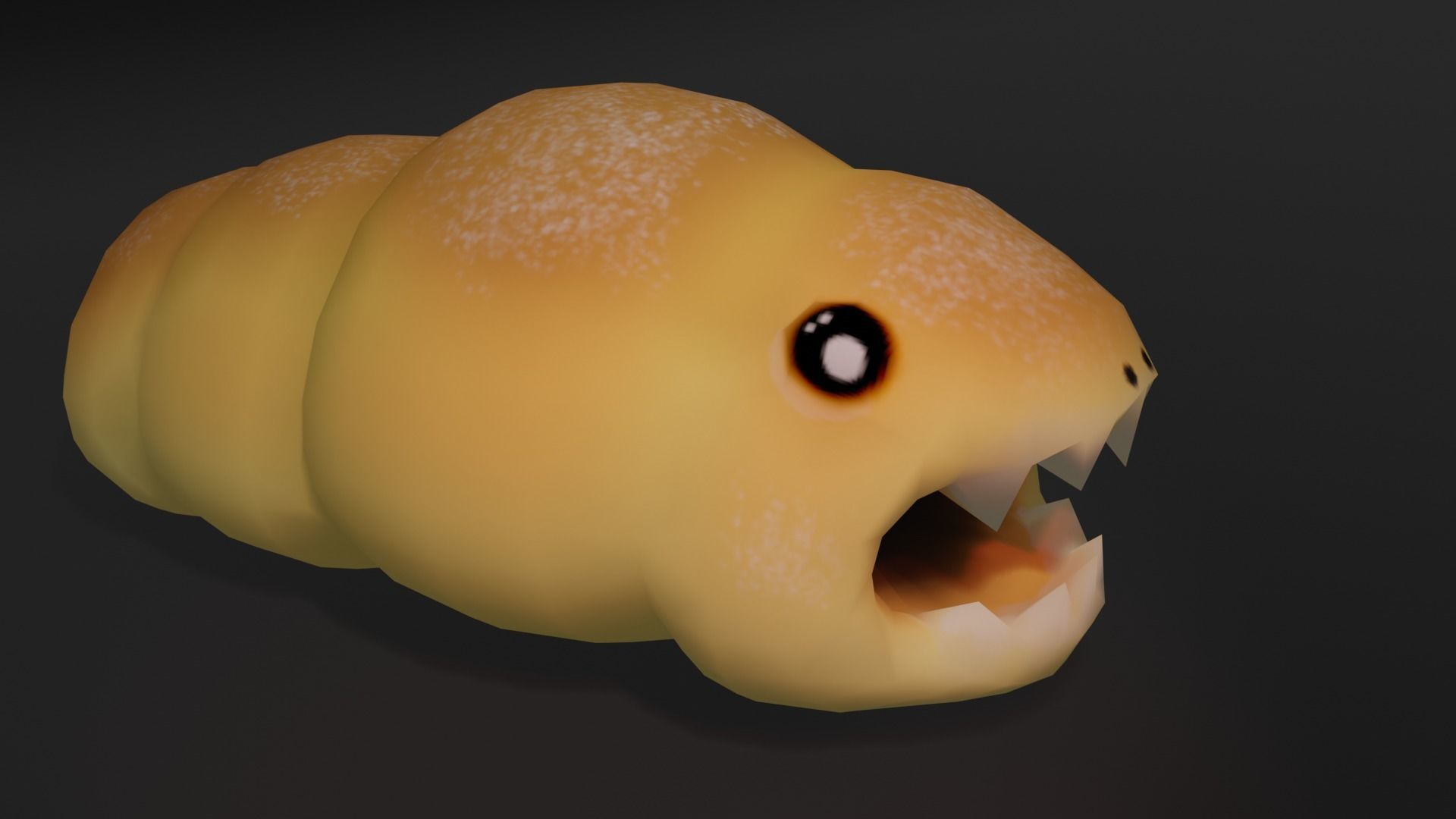 3D model Hand Painted Croissant Monster VR / AR / low-poly | CGTrader