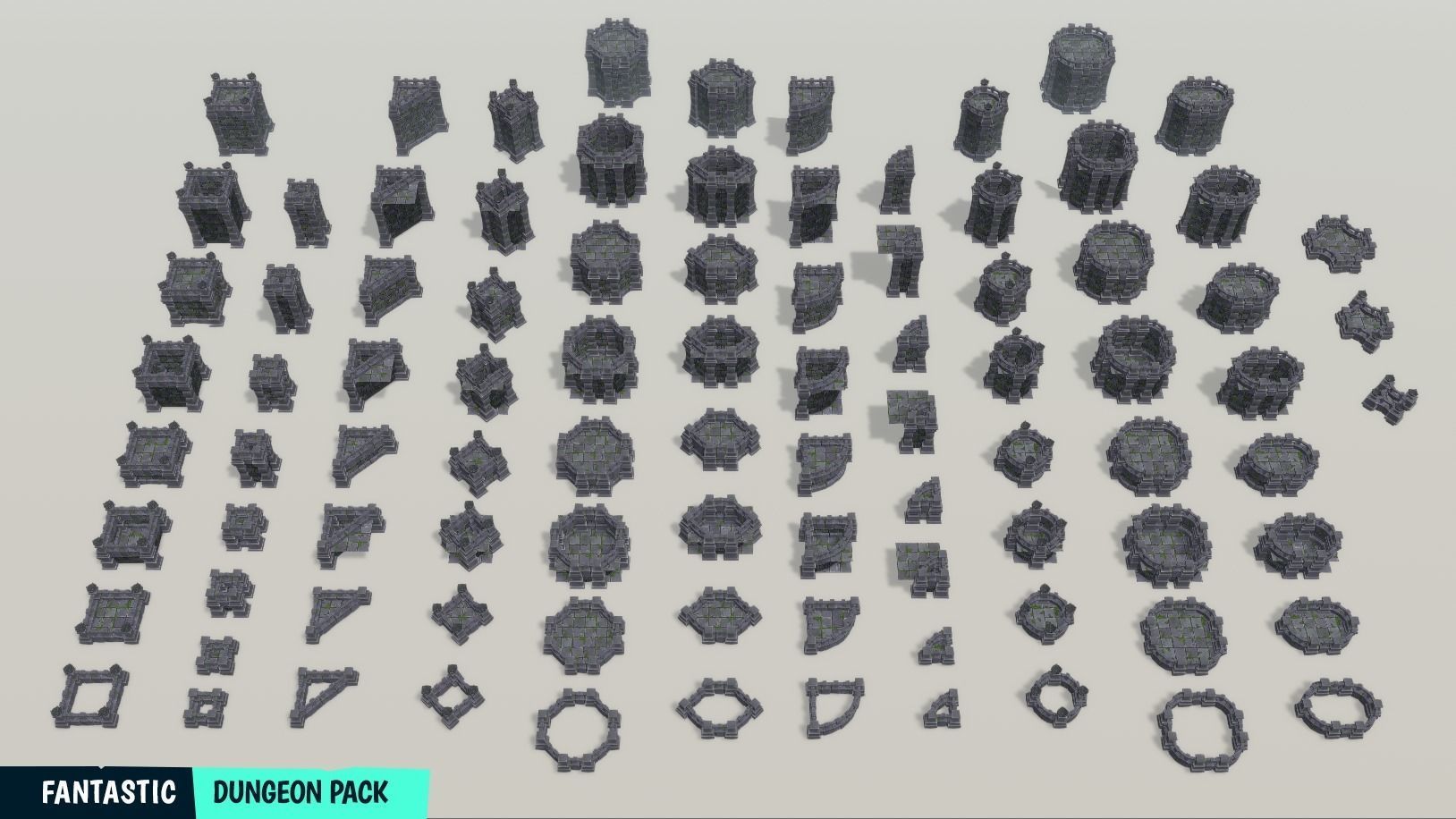 3D model FANTASTIC - Dungeon Pack VR / AR / low-poly | CGTrader