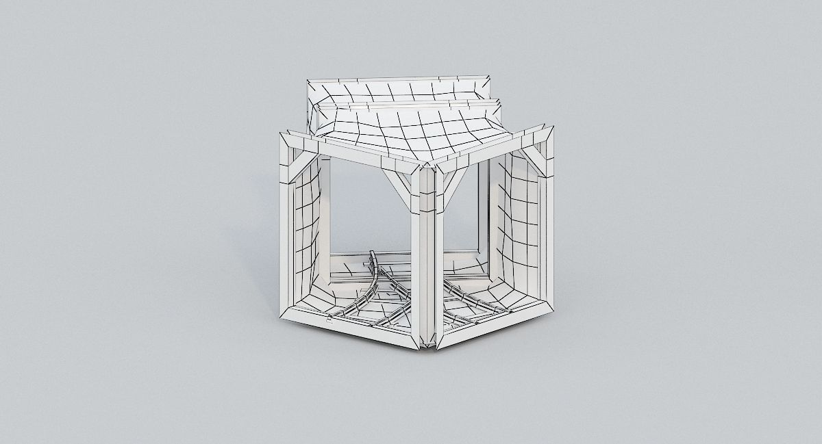 3D model Modular Low Poly PBR Underground Mine VR / AR / low-poly ...