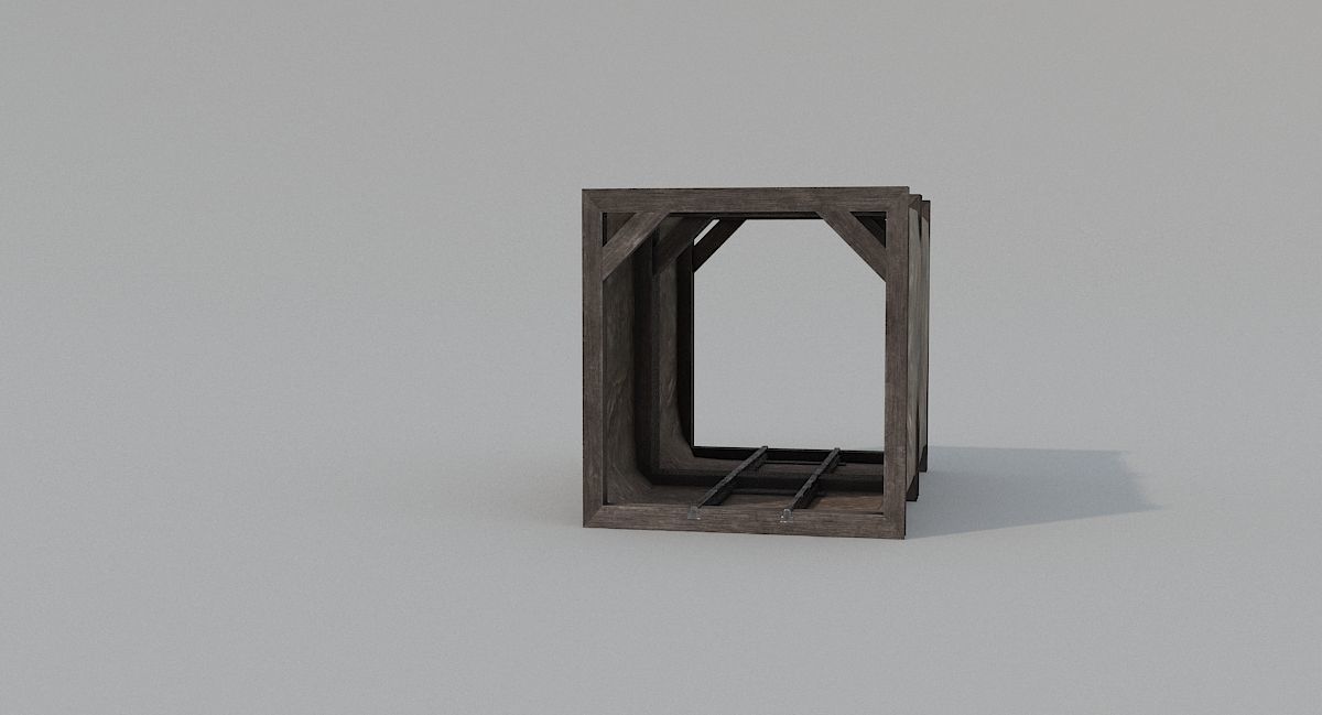 3D model Modular Low Poly PBR Underground Mine VR / AR / low-poly ...