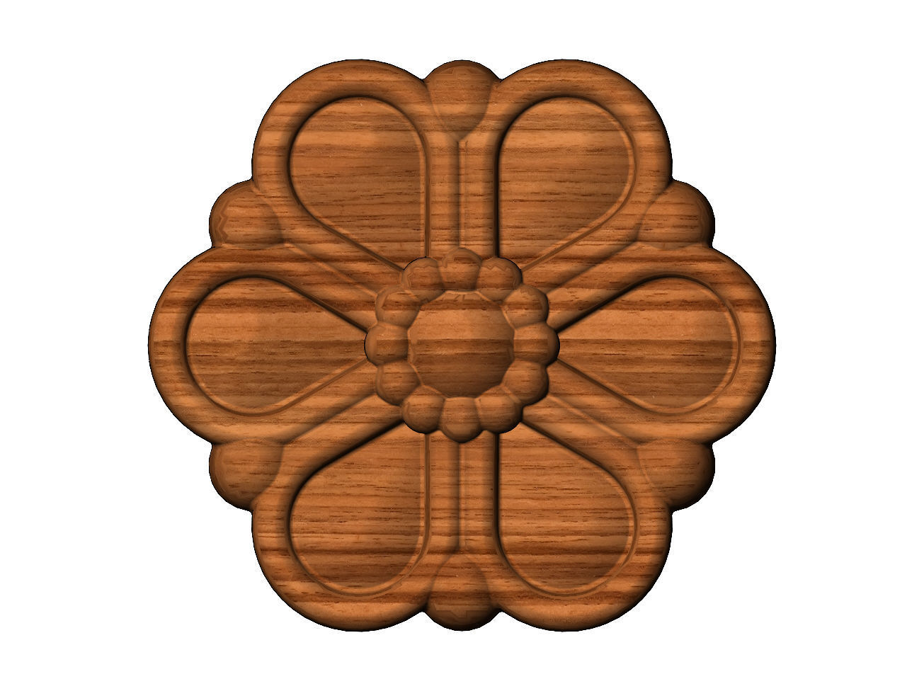 Daisy flower rosette 3D model 3D printable | CGTrader