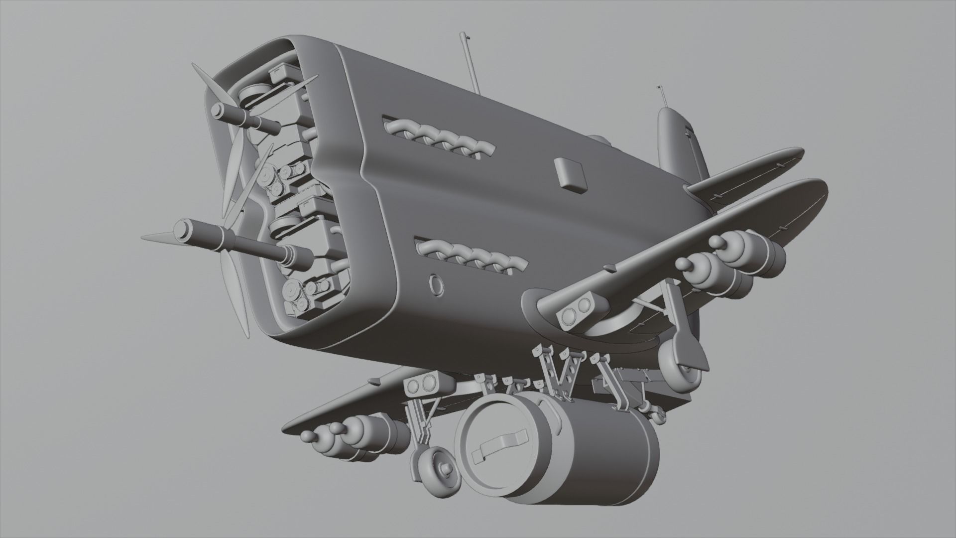 3D model Helicopter with guns and missiles VR / AR / low-poly | CGTrader