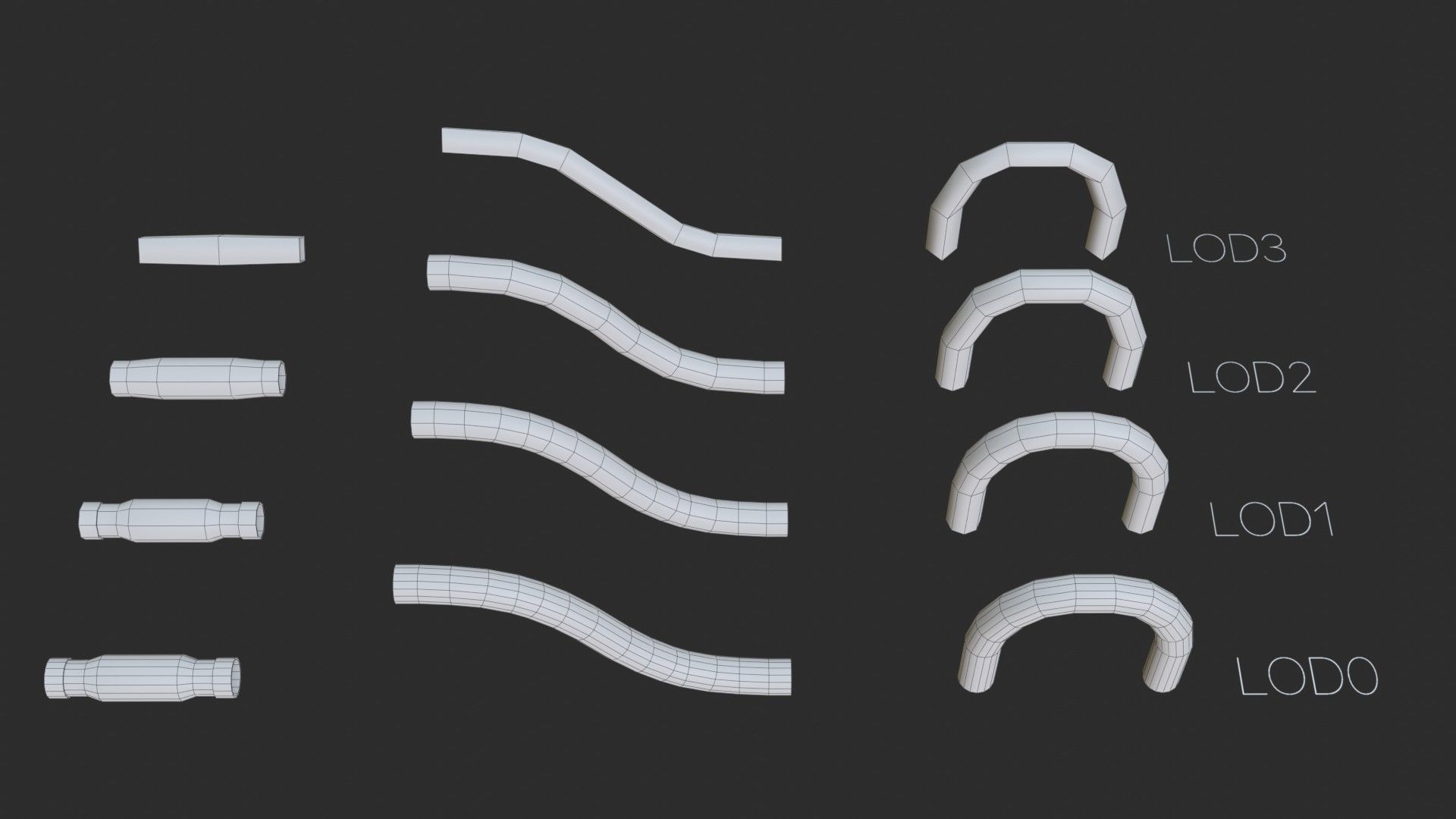 3D model Modular Pipes - Oil Pipelines VR / AR / low-poly | CGTrader