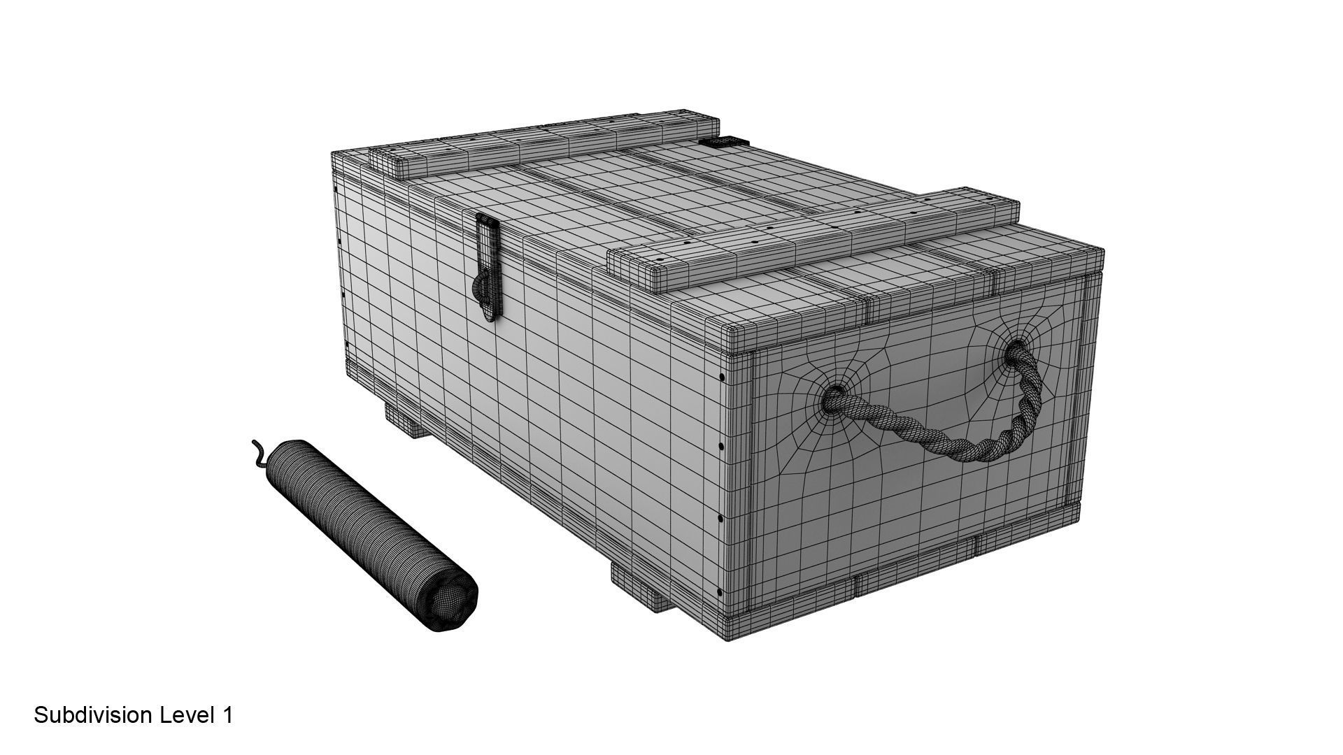 Dynamite box 3D model | CGTrader