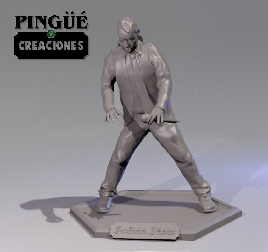 Fabian Show - Singer from Argentina 3D model 3D printable | CGTrader