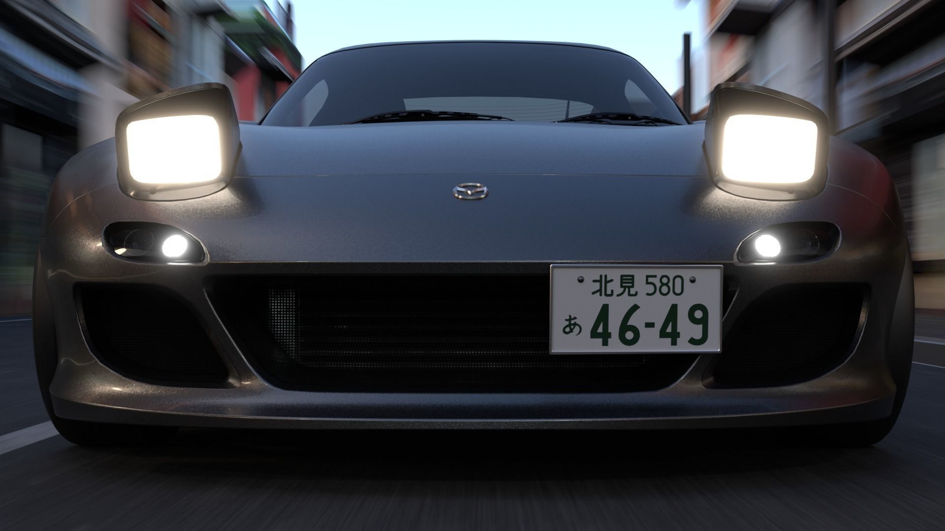 3D model Mazda RX-7 VR / AR / low-poly | CGTrader