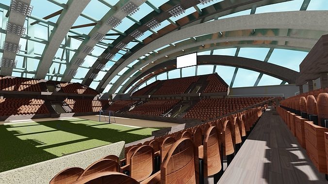 handball arena 3D model 3D printable | CGTrader