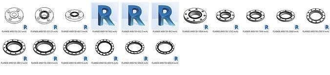 Flange Flange End and Bolt Ansi 150 free 3D model | CGTrader