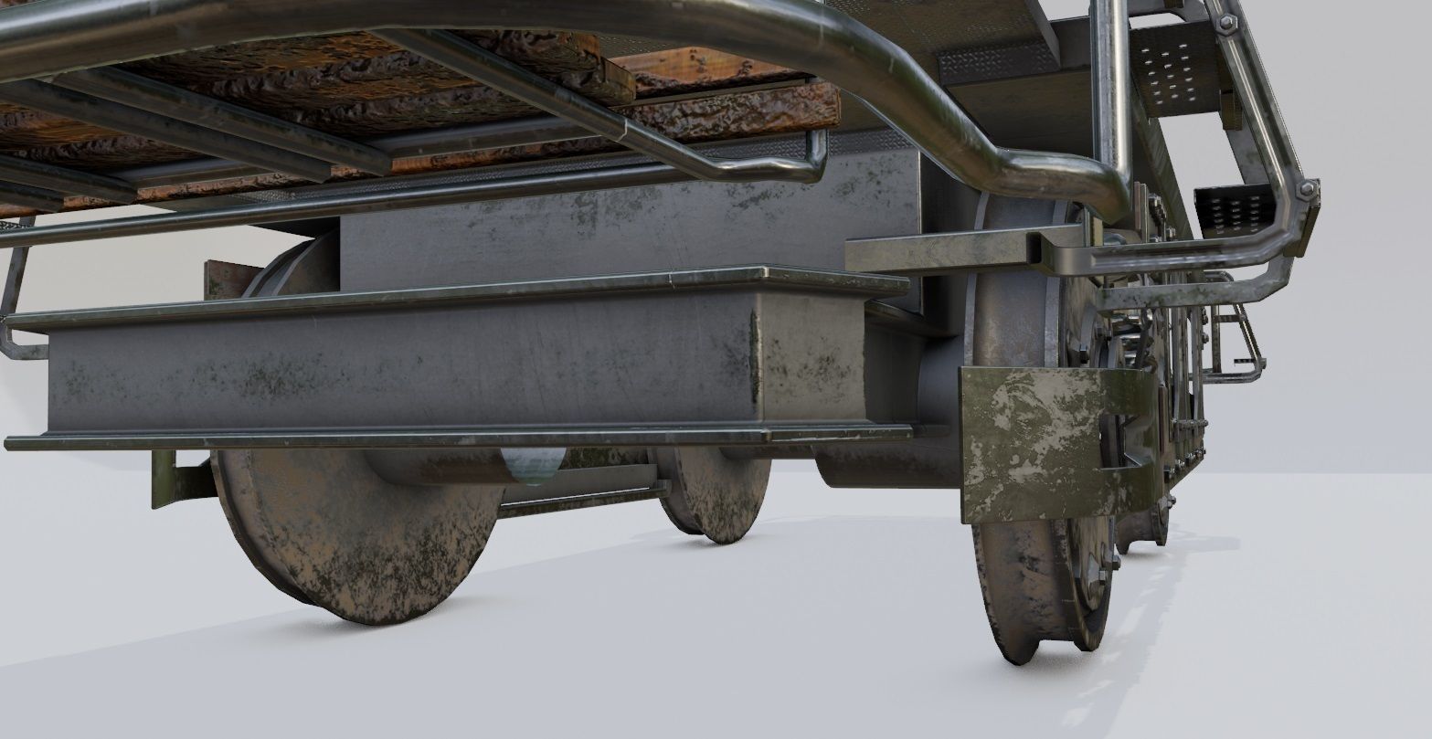 3D asset train wheels with pbr textures | CGTrader