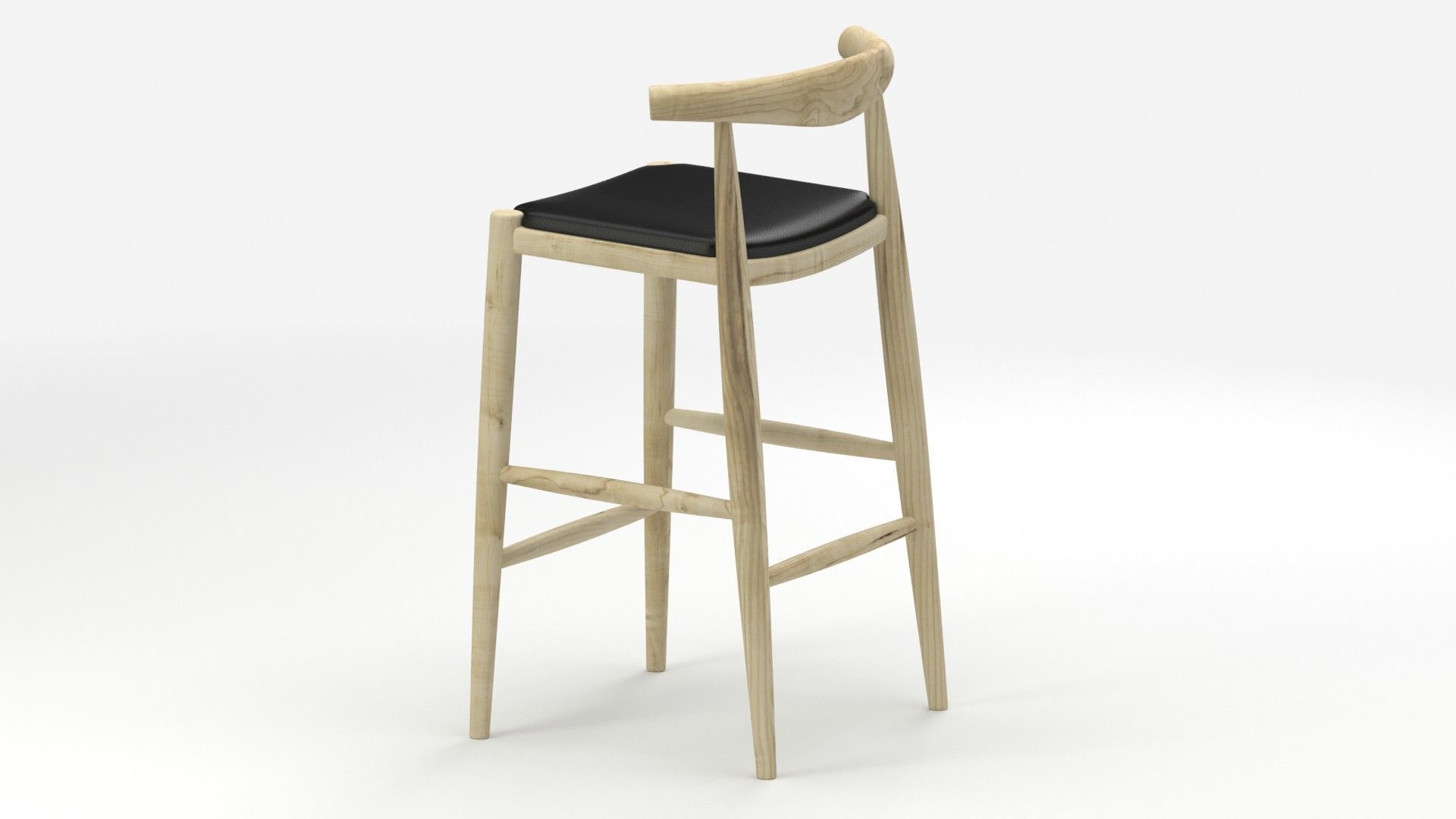 Stool by CARL HANSEN 3D model | CGTrader