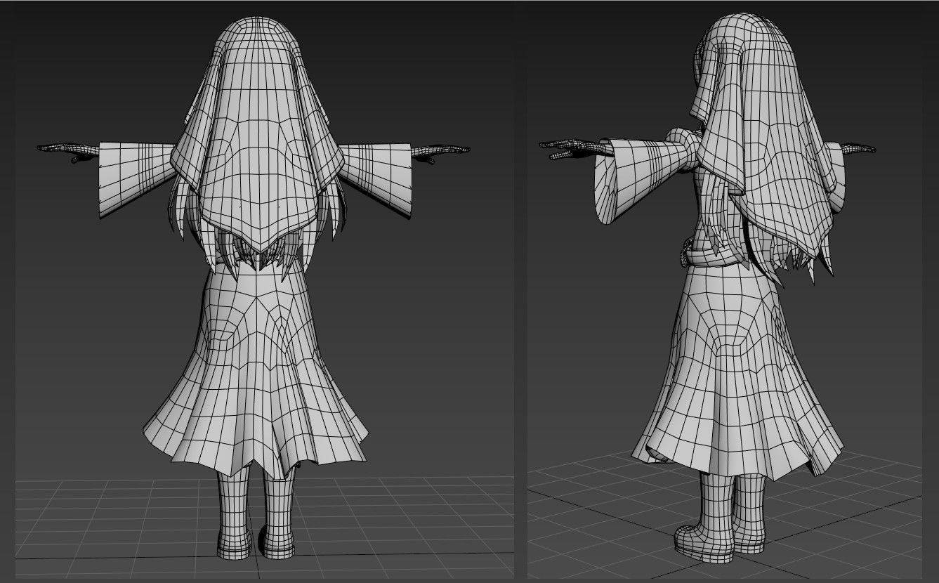Hina kamisama ni natta hi VRChat 3D model rigged | CGTrader