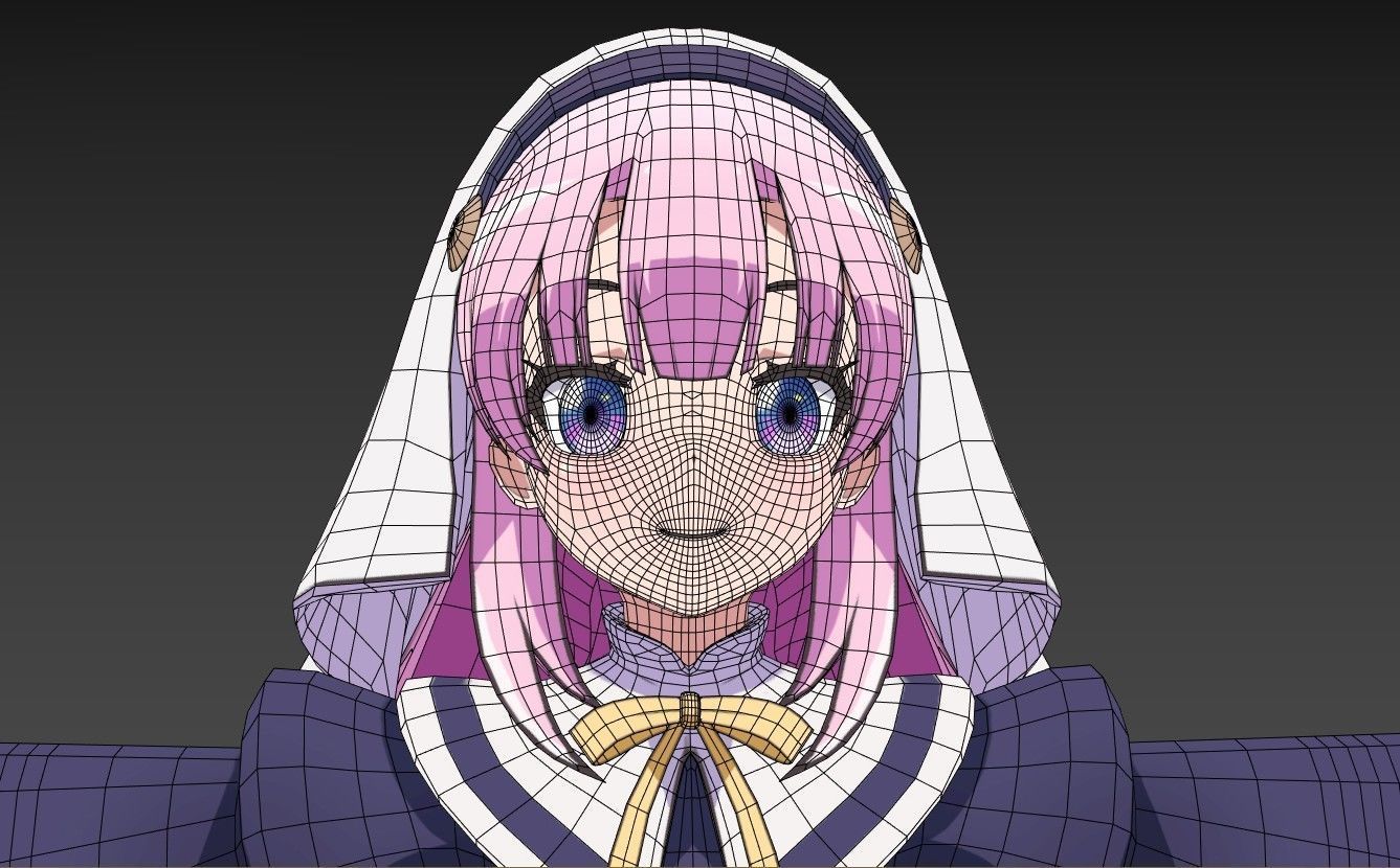 Hina kamisama ni natta hi VRChat 3D model rigged | CGTrader
