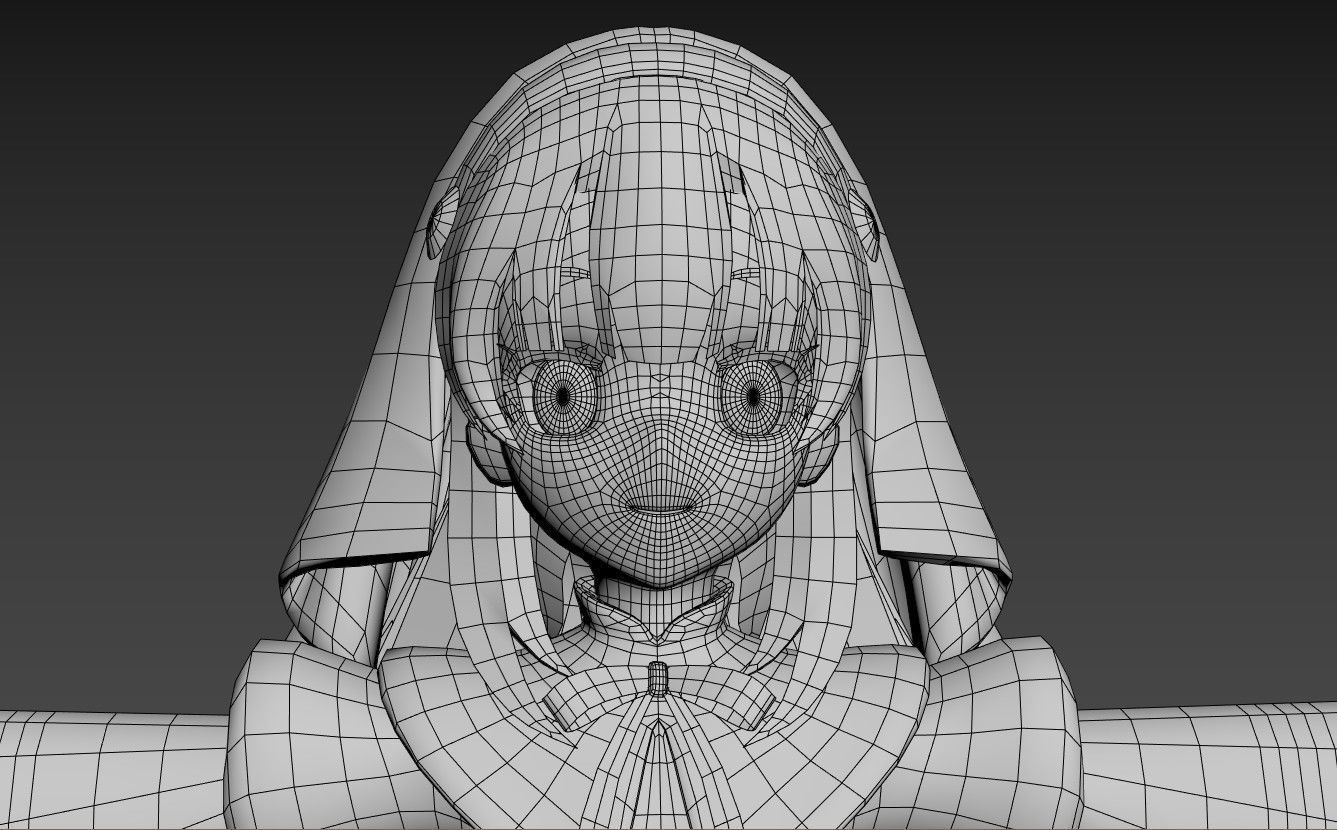 Hina kamisama ni natta hi VRChat 3D model rigged | CGTrader