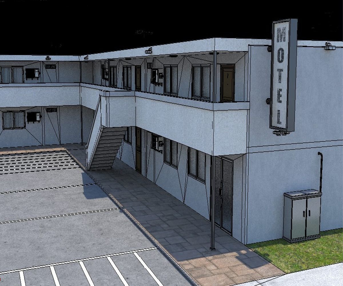 3D model Classic Motel VR / AR / low-poly | CGTrader