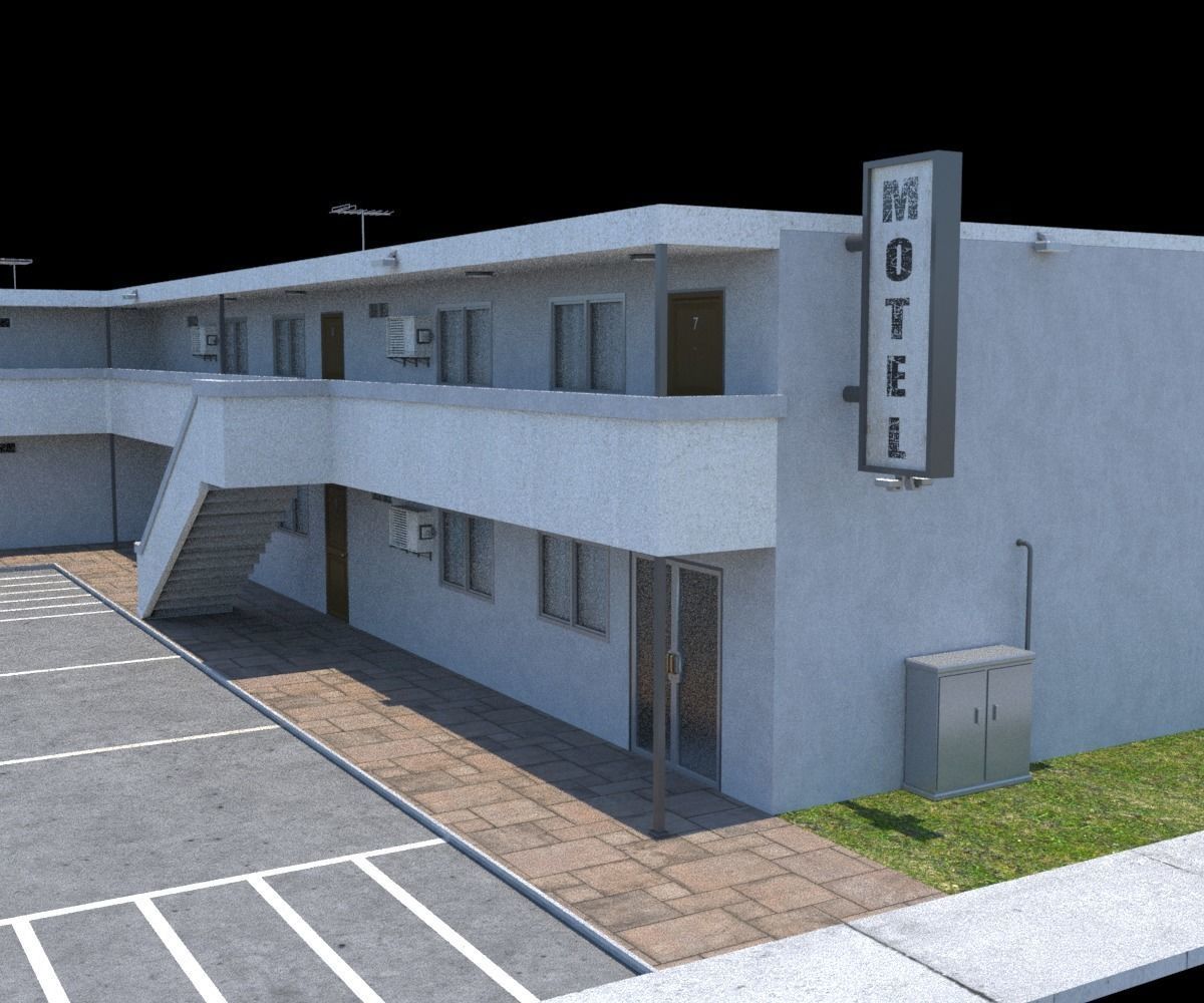 3D model Classic Motel VR / AR / low-poly | CGTrader