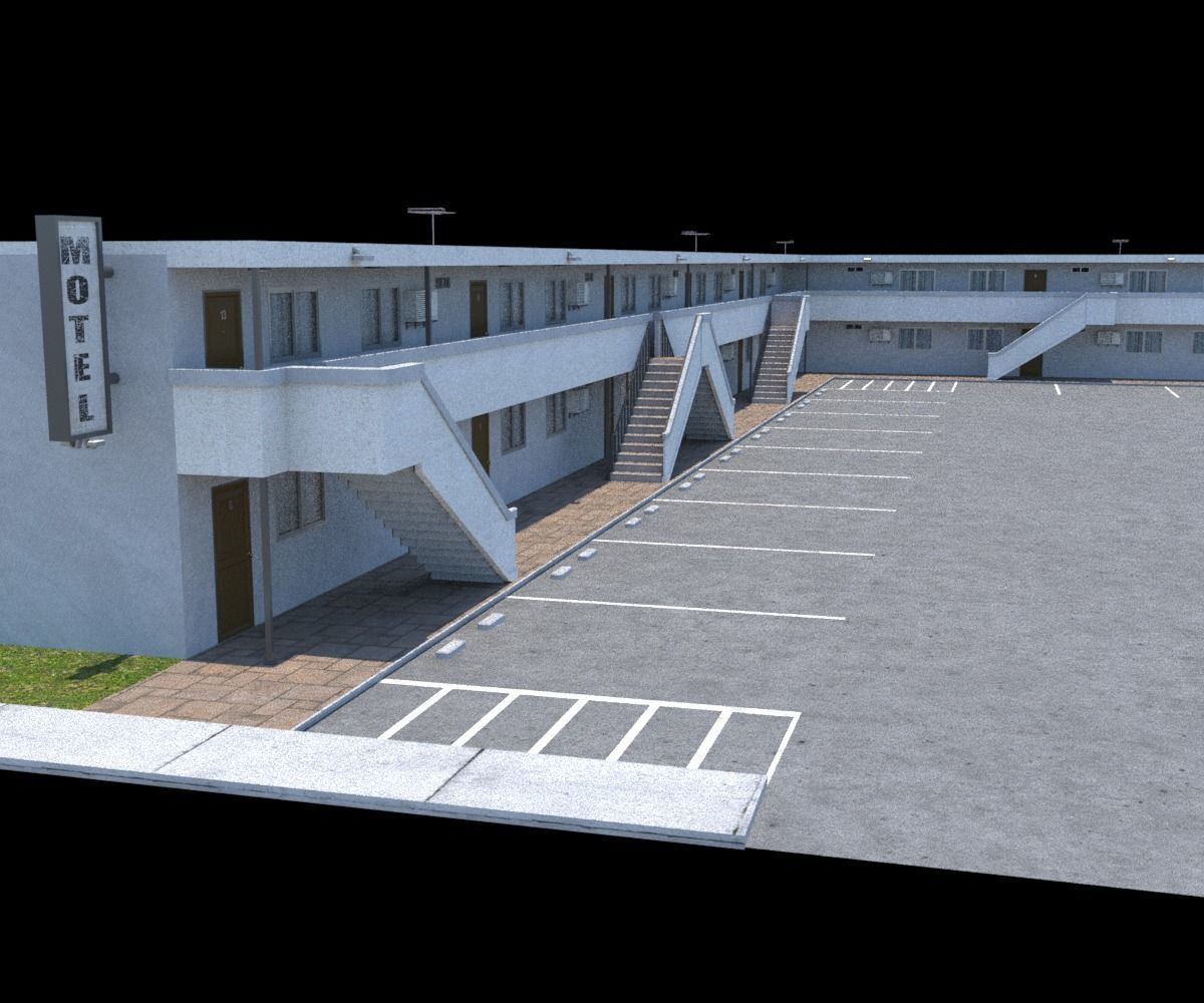 Classic Motel 3D model | CGTrader