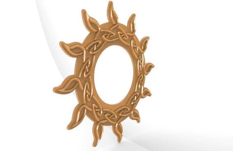 Celtic sun CNC 3D model 3D printable | CGTrader