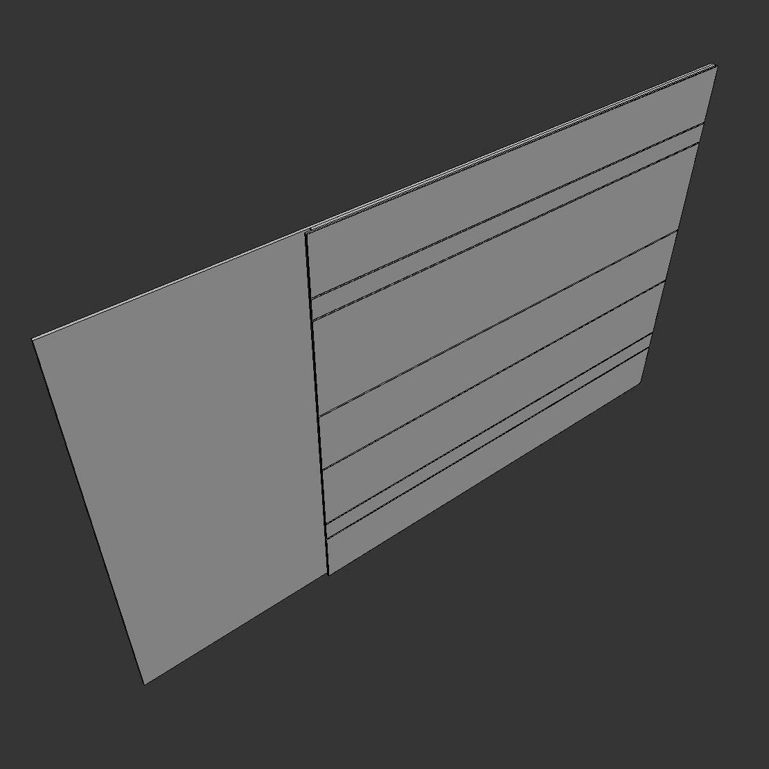 Decorative wall panel set 41 3D model | CGTrader