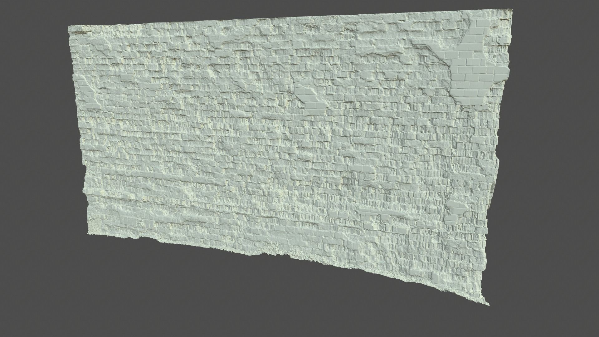 Brick Wall Crashed with Highpoly Scanned 3D model | CGTrader