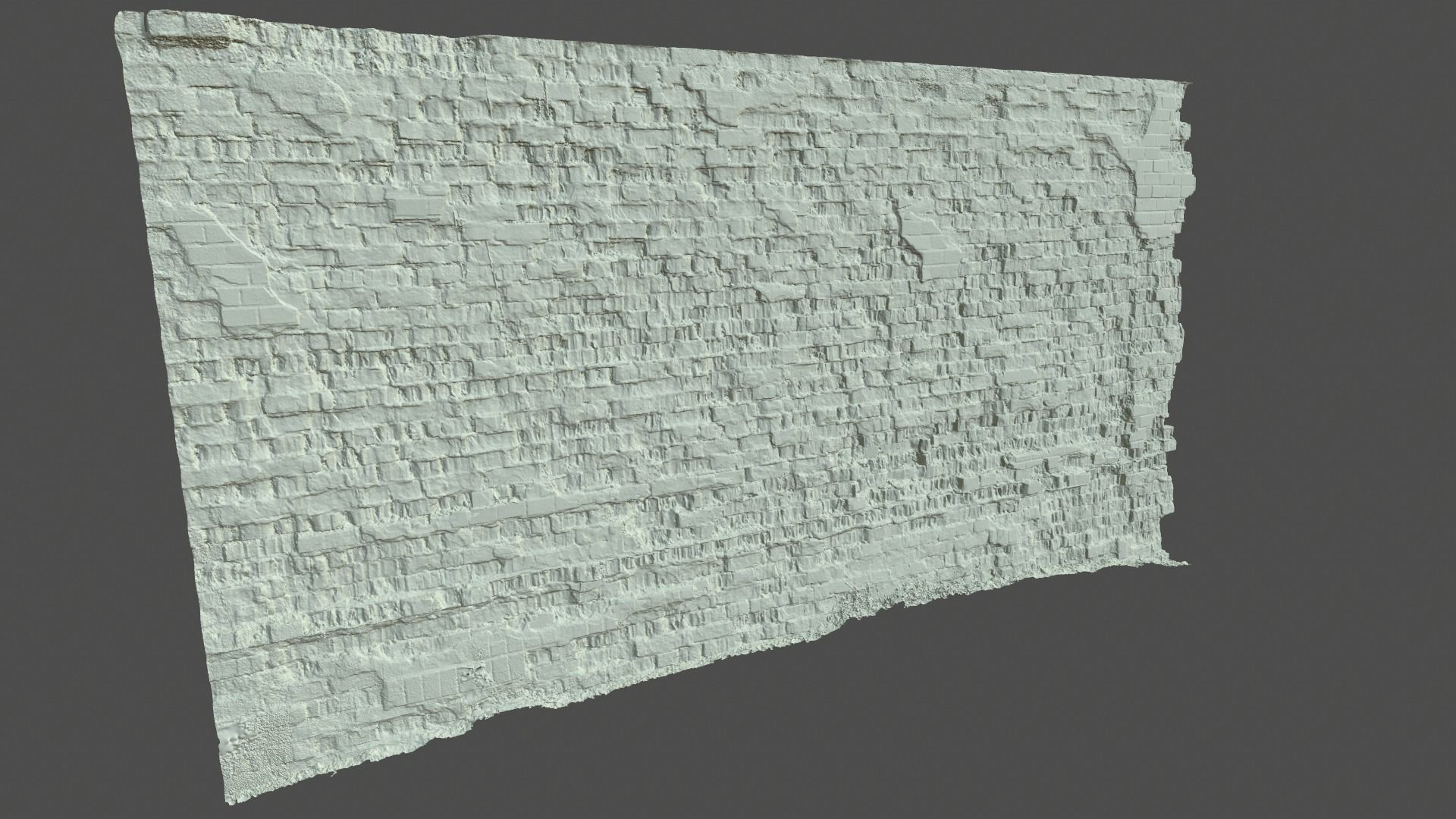 Brick Wall Crashed with Highpoly Scanned 3D model | CGTrader