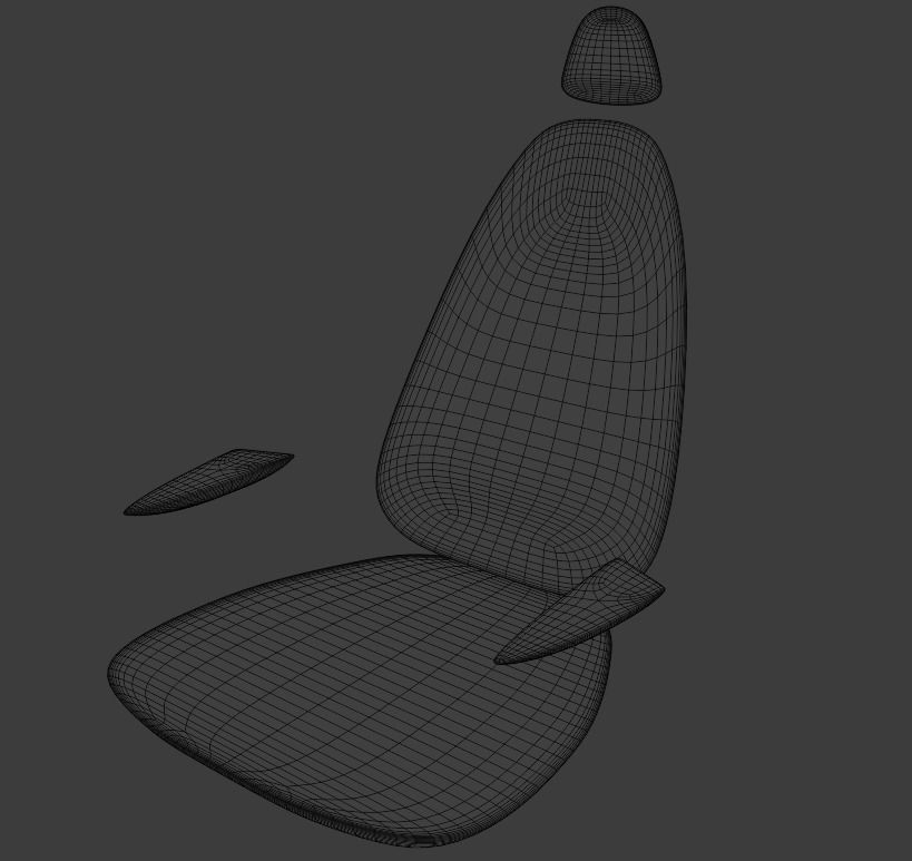 3D model Levitating sci-fi chair VR / AR / low-poly | CGTrader