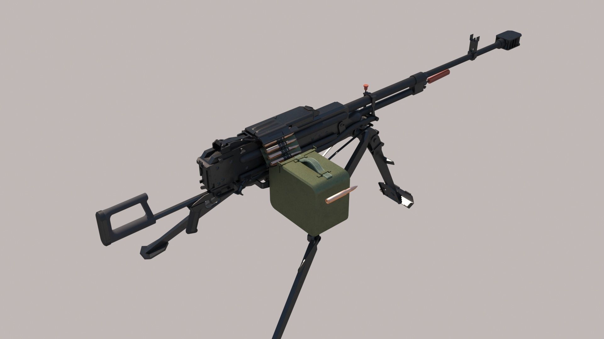 3D model Machine Gun NSVT NSV KORD VR / AR / low-poly | CGTrader