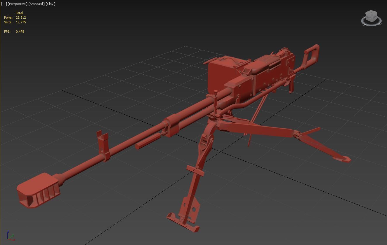 3D model Machine Gun NSVT NSV KORD VR / AR / low-poly | CGTrader